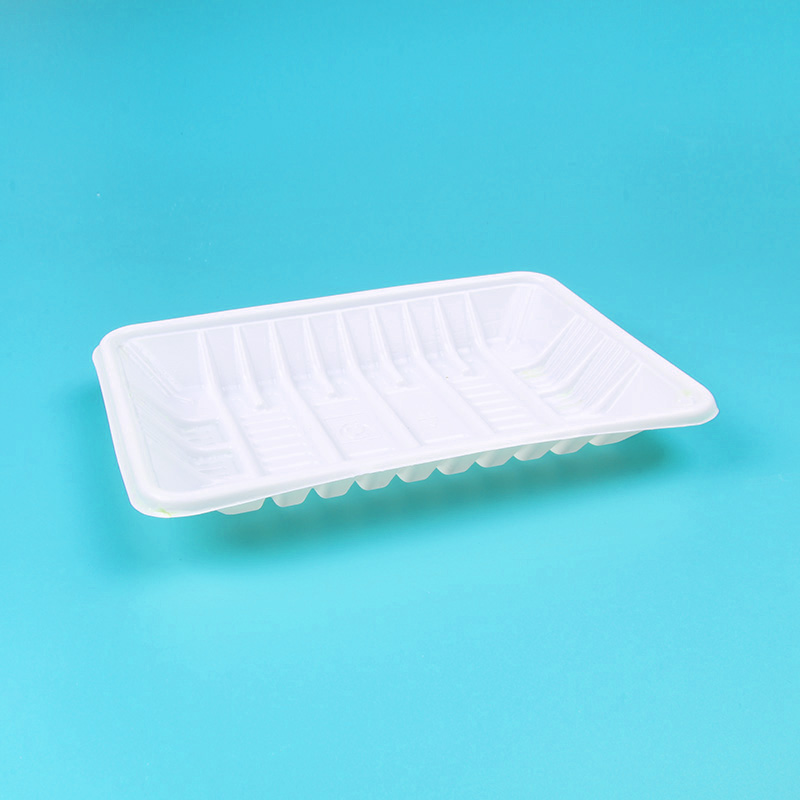 vegetables white packaging tray custom made by vacuum forming